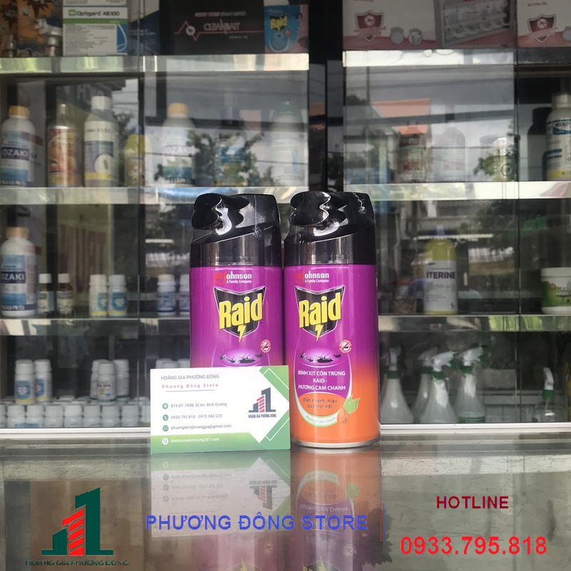 Bình xịt côn trùng Raid (pha sẵn, tiện lợi)