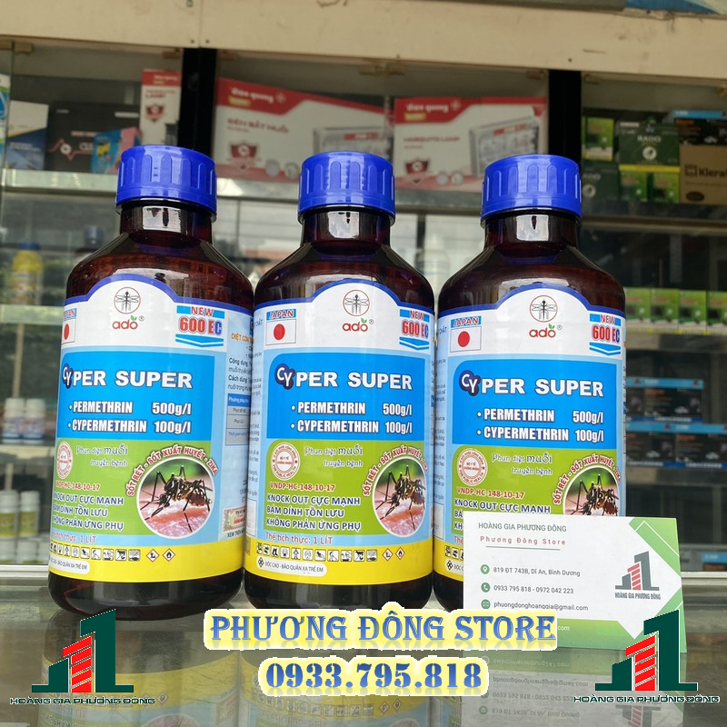 Thuốc diệt muỗi Cyper Super 600EC
