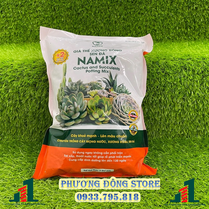 Giá thể xương rồng, sen đá Namix