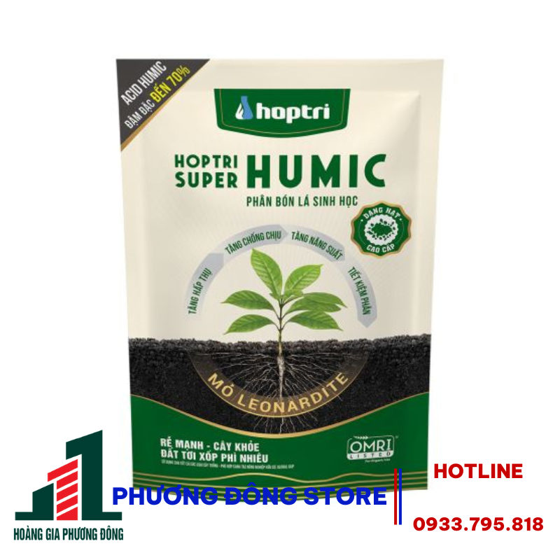 Phân bón lá sinh học Hợp Trí Super Humic dạng hạt