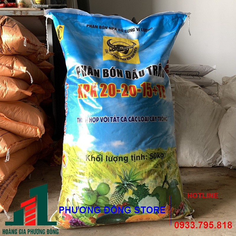 Phân bón đầu trâu NPK 20-20-15+TE