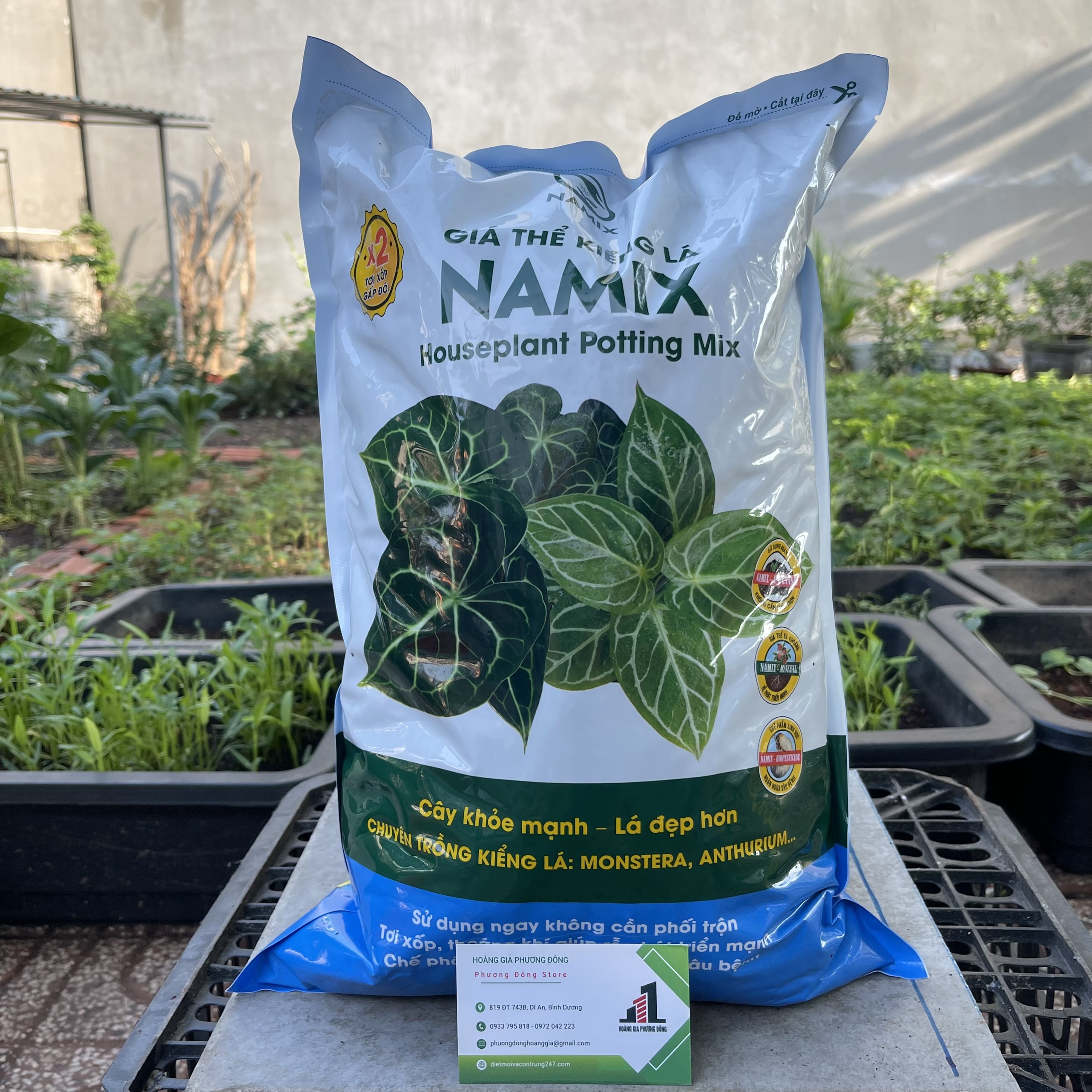 Gía thể trồng kiểng lá namix - 10 dm3